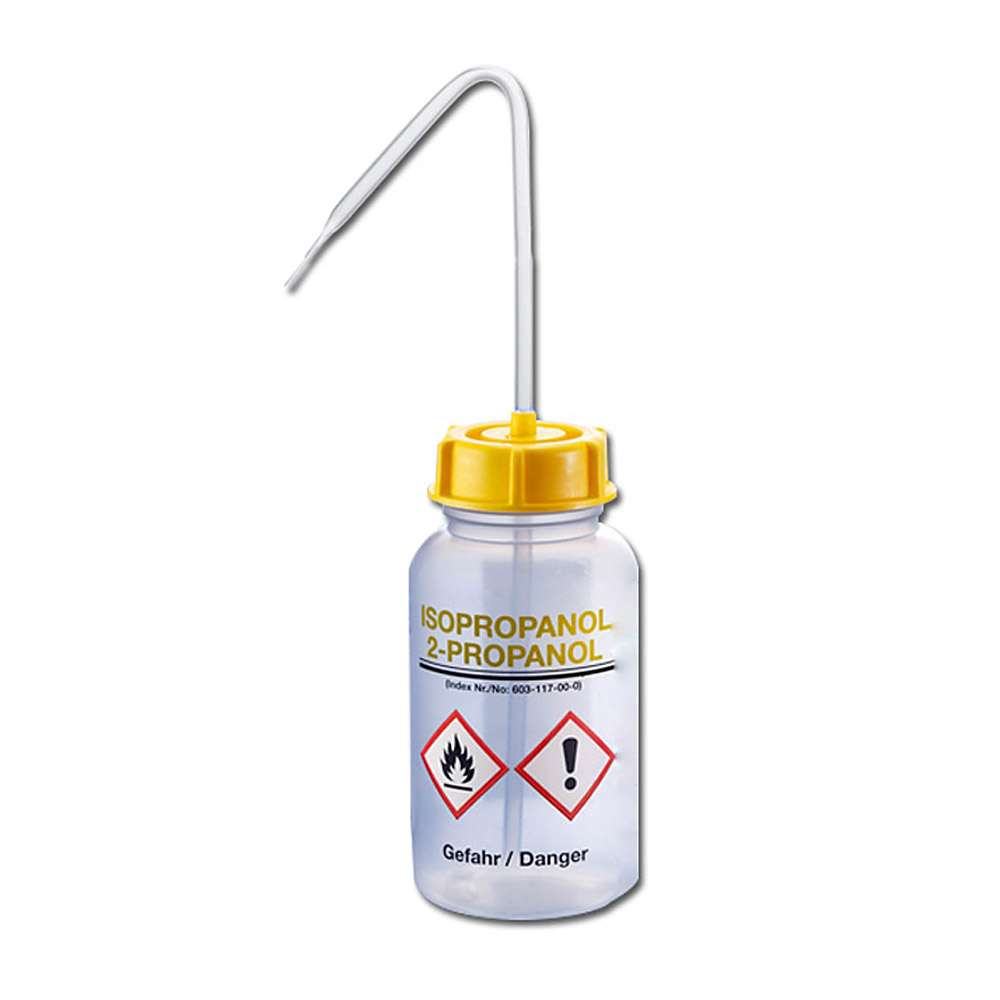 Wide mouth spray bottle series 303 LDPE - with dangerous imprint